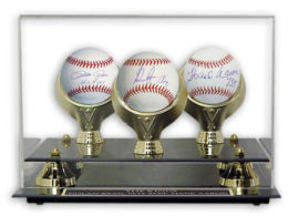 Official Triple Baseball Display Case - Cardboard Memories