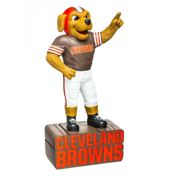 Cleveland Browns Indoor Outdoor 12" Resin Chomps Mascot Statue NFL ...