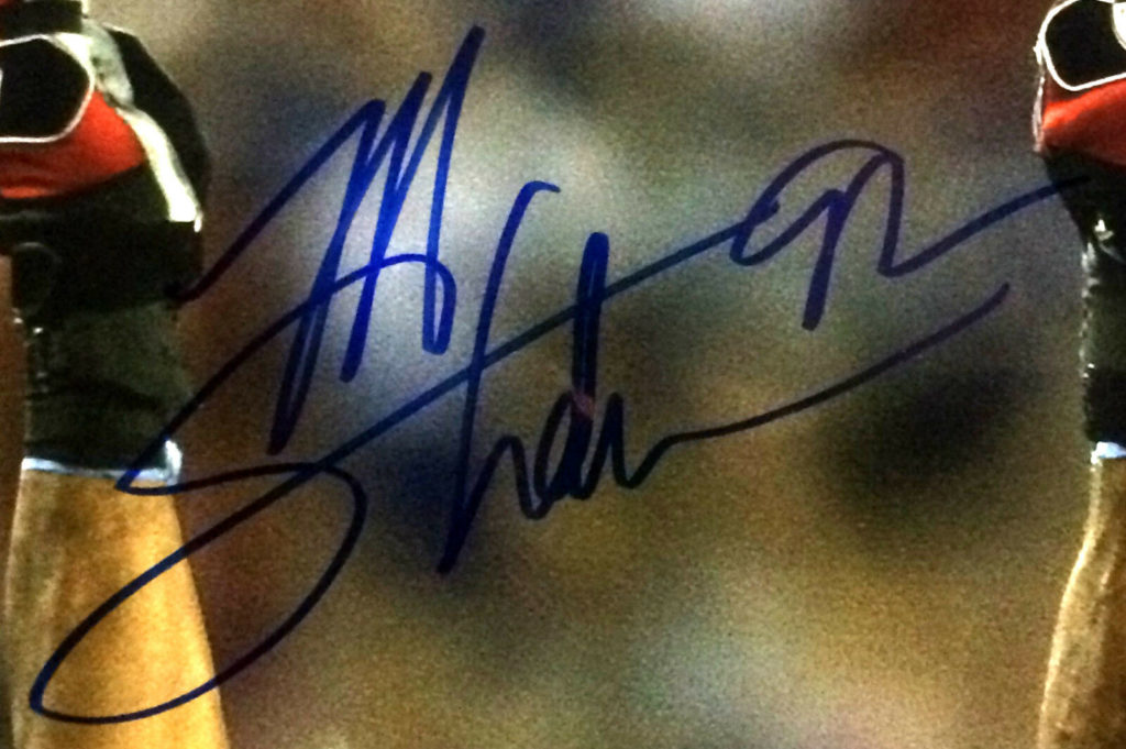 Michael Strahan signed 16x20 photo framed Giants coin autograph Steiner ...