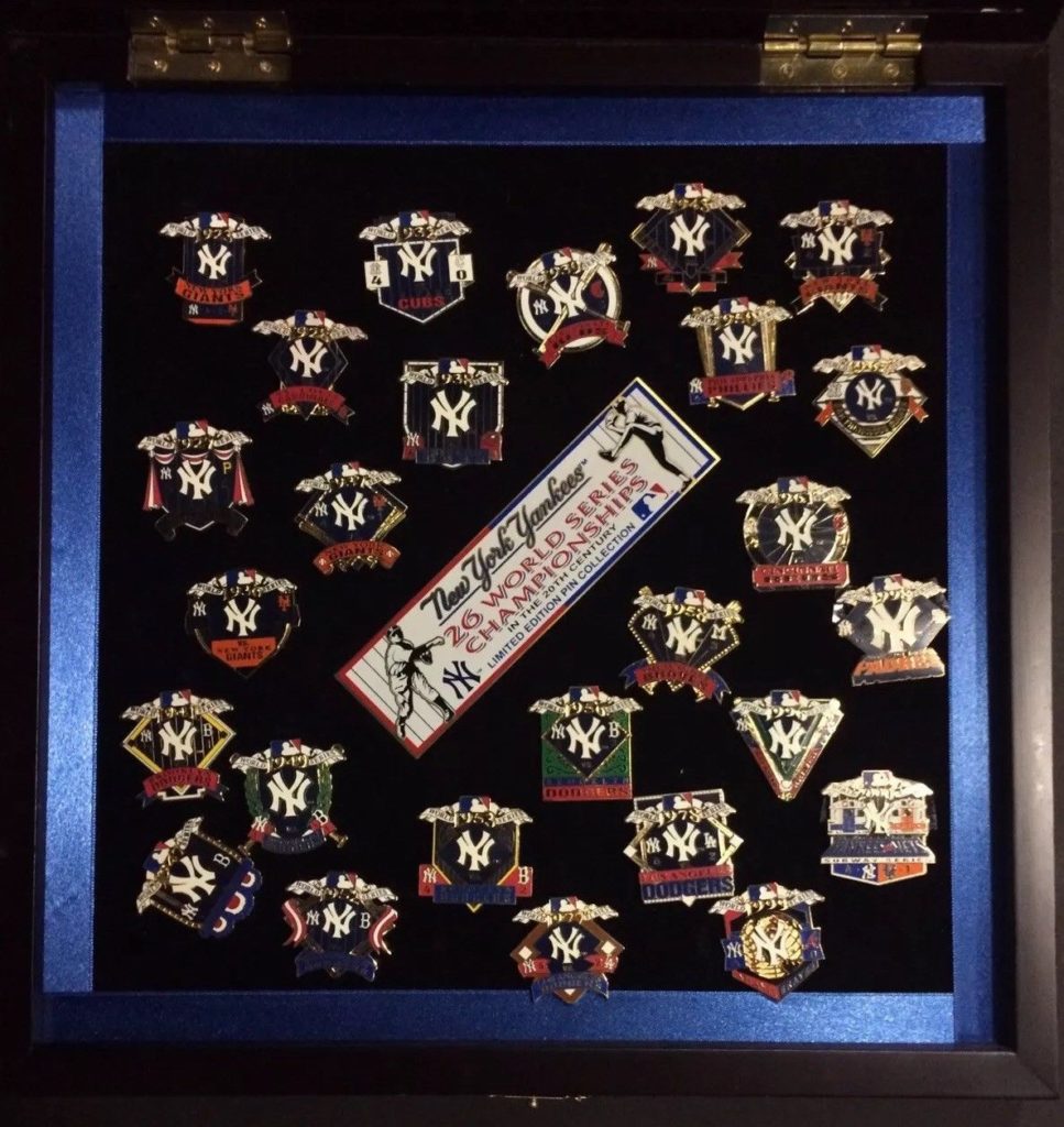 NY Yankees 26 World Series Championships Limited Edition Pin Collection ...