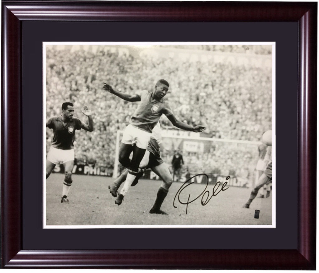 Pele Signed signed 16x20 1958 World Cup photo framed autograph holo COA ...